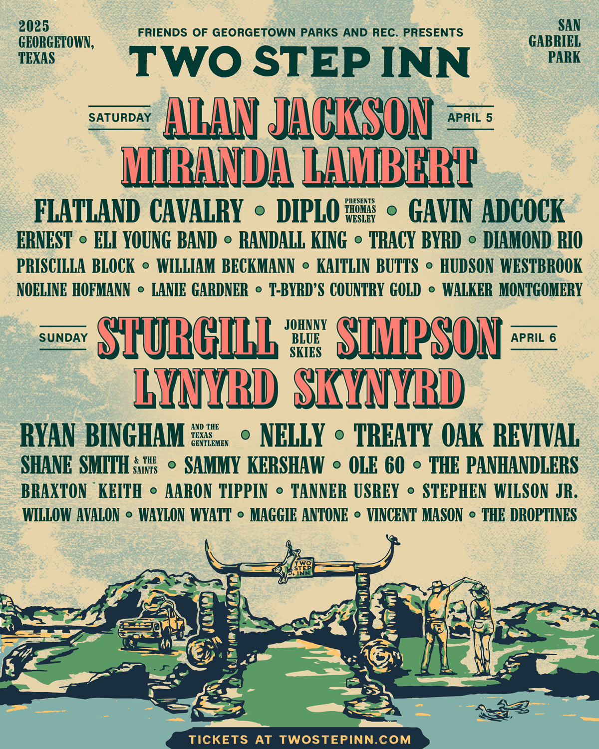 Two Step Inn Festival announces Lineup. April 5-6, 2025 ...